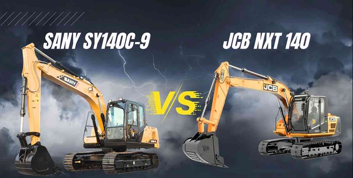 Comparison of SANY SY140C-9 Excavator vs JCB NXT 140 Excavator - MechLink